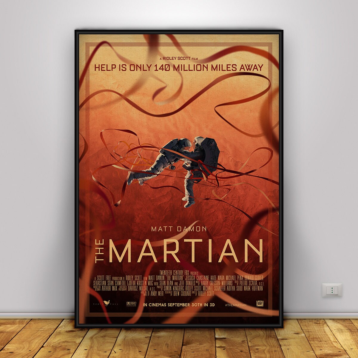 The Martian Poster Wall Art Wall Prints Home Decor Kraft Paper Print ...