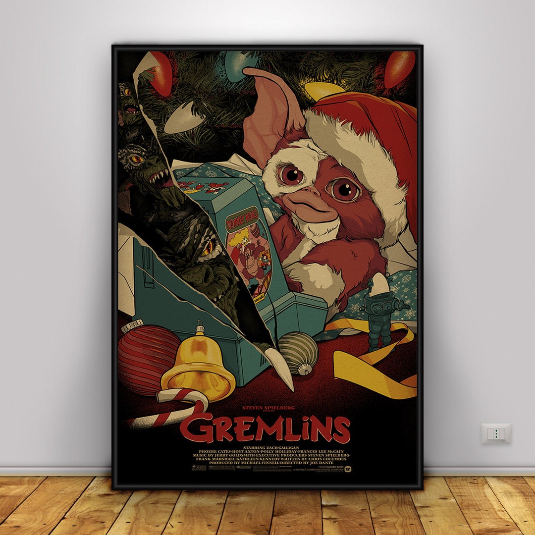 Gremlins Poster Wall Art Wall Prints Home Decor Kraft Paper Print Gift ...