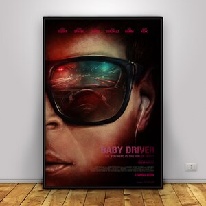 Baby Driver Poster Wall Art Wall Prints Home Decor Kraft Paper Print ...