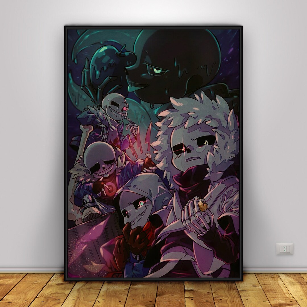 Undertale Game Poster Wall Art Wall Prints Home Decor Kraft Paper Print ...