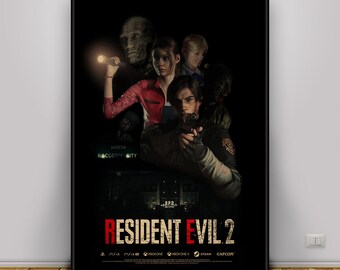 Resident Evil Poster Wall Art Wall Prints Home Decor Classic Matte ...