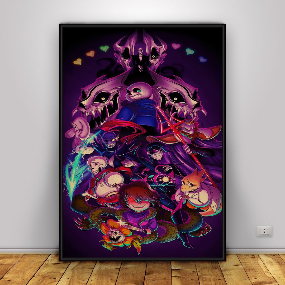 Undertale Game Poster Wall Art Wall Prints Home Decor Kraft Paper Print ...