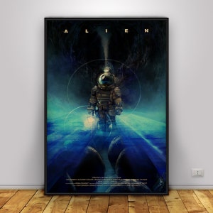 Alien Poster Wall Art Wall Prints Home Decor Kraft Paper Print Gift ...