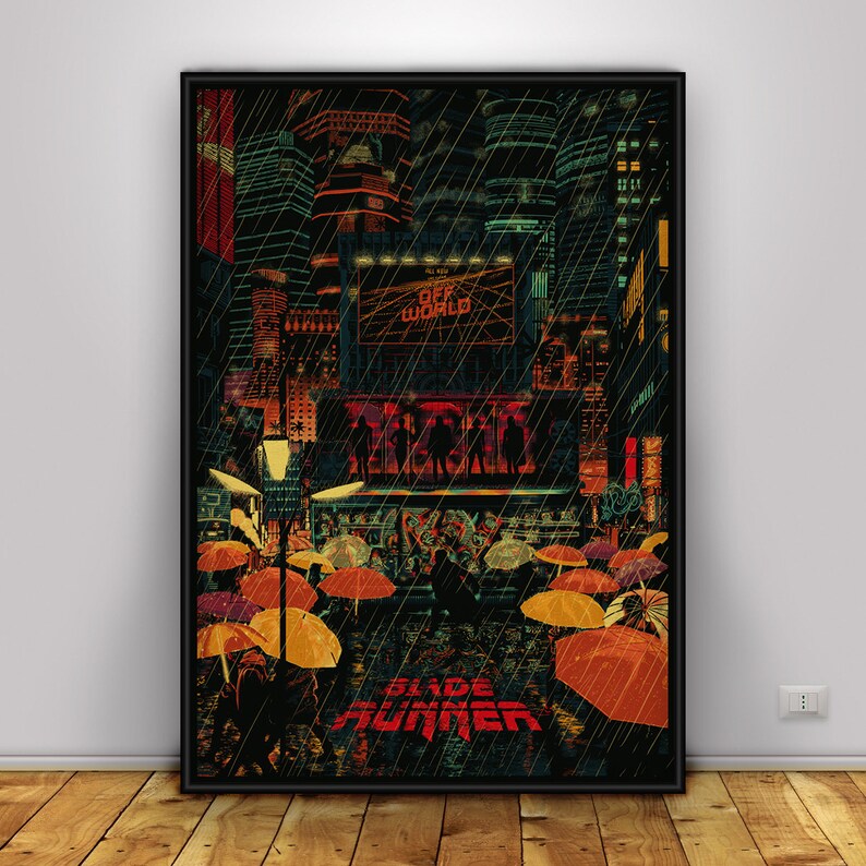 Blade Runner Poster Wall Art Wall Prints Home Decor Kraft Paper Print ...
