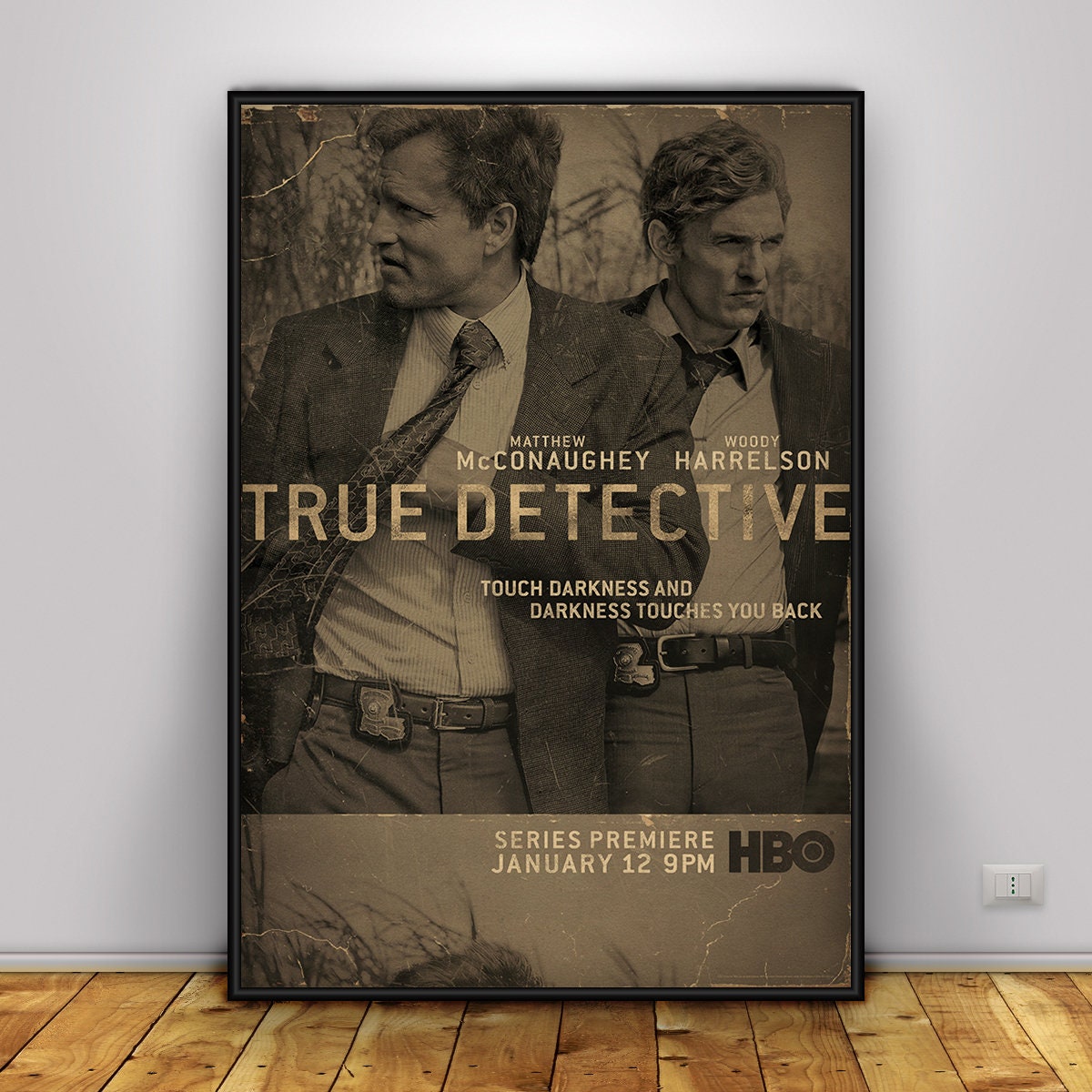 True Detective Poster Wall Art Wall Prints Home Decor Kraft Paper Print ...