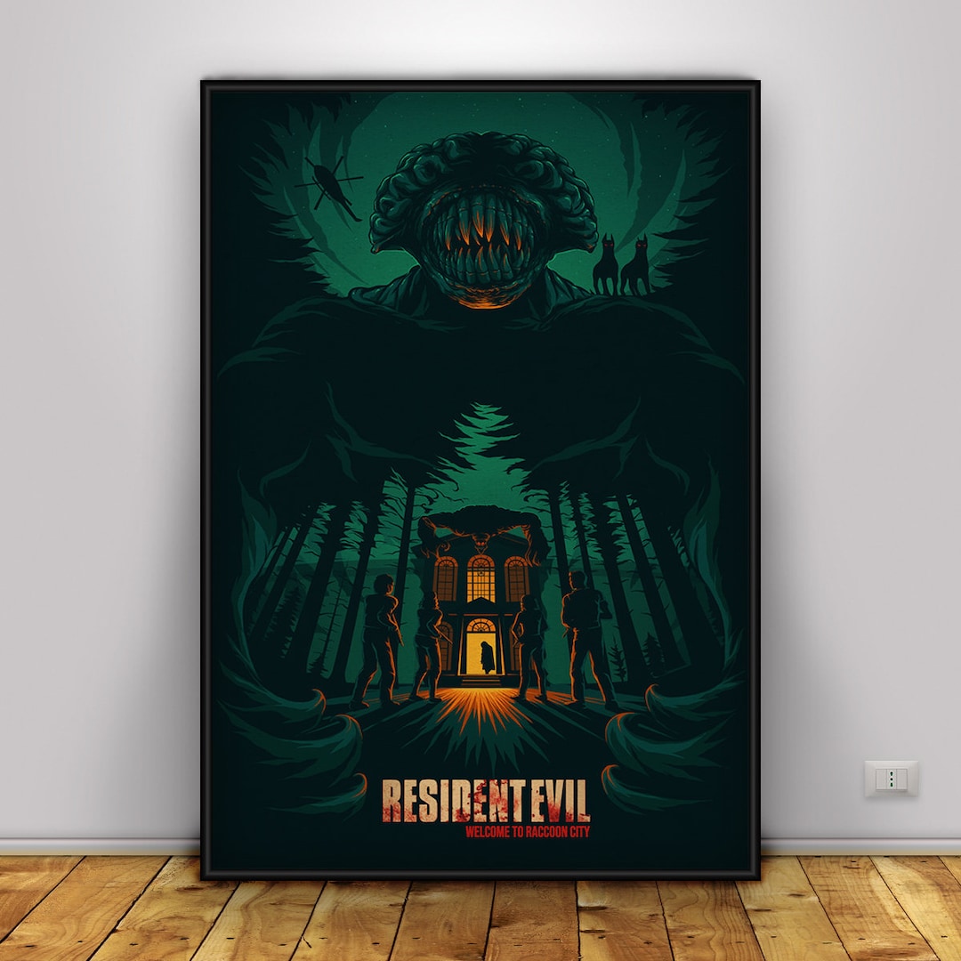 Resident Evil Game Poster Wall Art Wall Prints Home Decor Kraft Paper ...