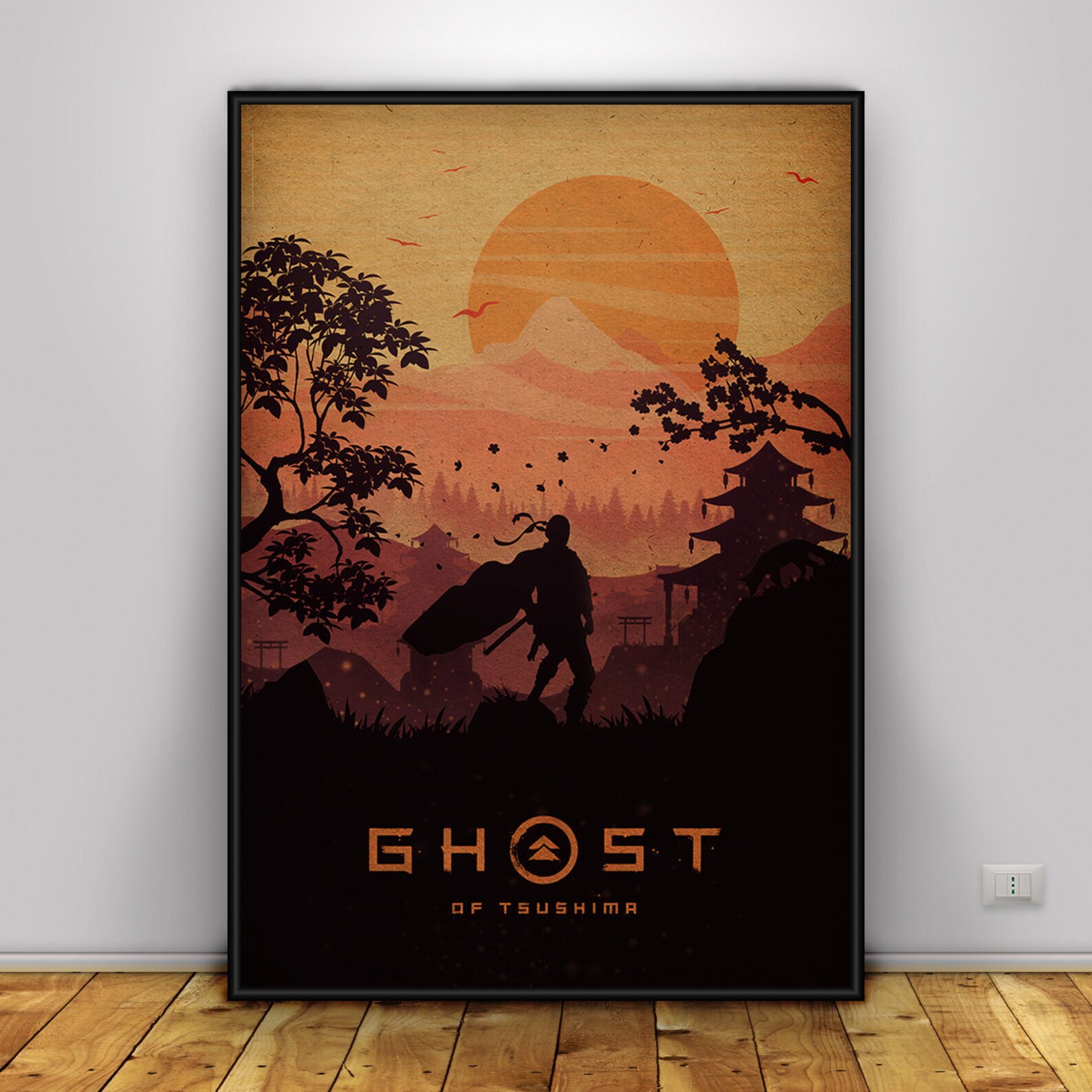 Ghost of Tsushima Game Poster Wall Art Wall Prints Home Decor Kraft ...