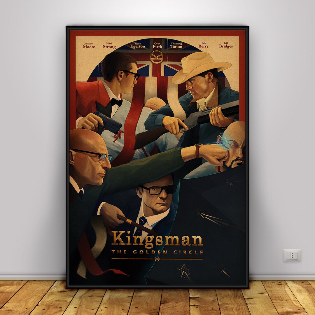 Kingsman Poster Wall Art Wall Prints Home Decor Kraft Paper Print Gift ...