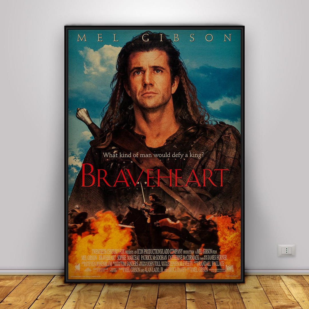 Braveheart Poster Wall Art Wall Prints Home Decor Kraft Paper Print ...