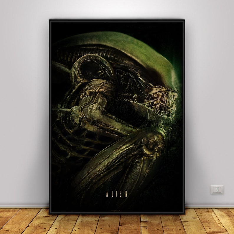 Alien Xenomorph Poster Wall Art Wall Prints Home Decor Kraft Paper ...