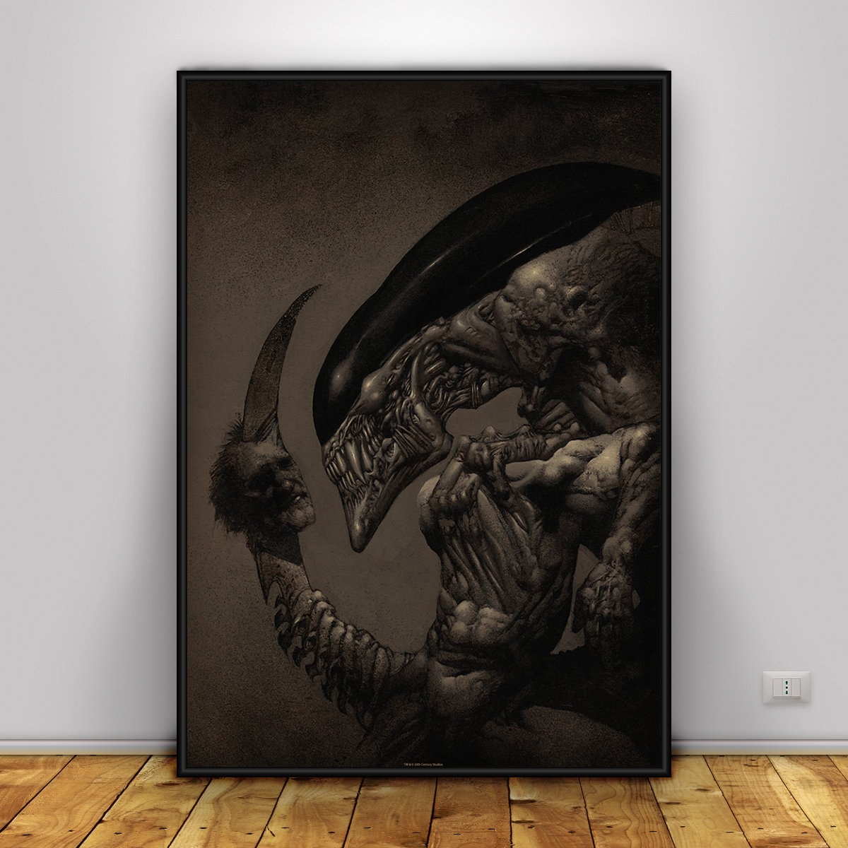 Alien Xenomorph Poster Wall Art Wall Prints Home Decor Kraft Paper ...
