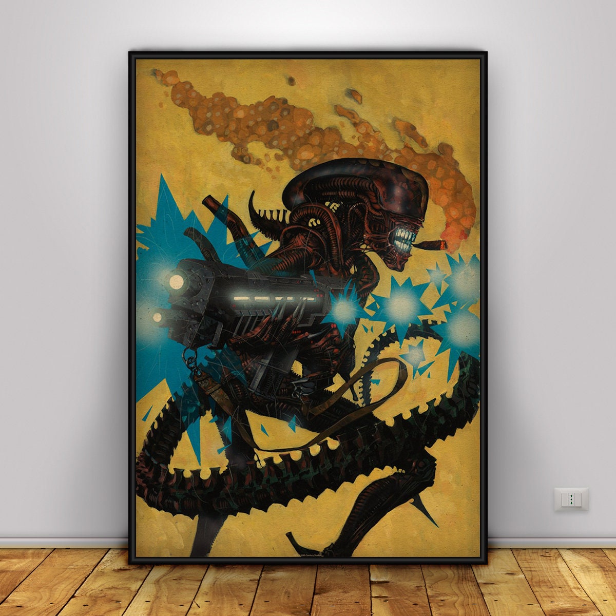 Alien Xenomorph Poster Wall Art Wall Prints Home Decor Kraft Paper ...