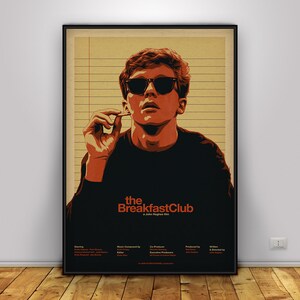 The Breakfast Club Poster Wall Art Wall Prints Home Decor Kraft Paper Print Gift Poster Movie ...