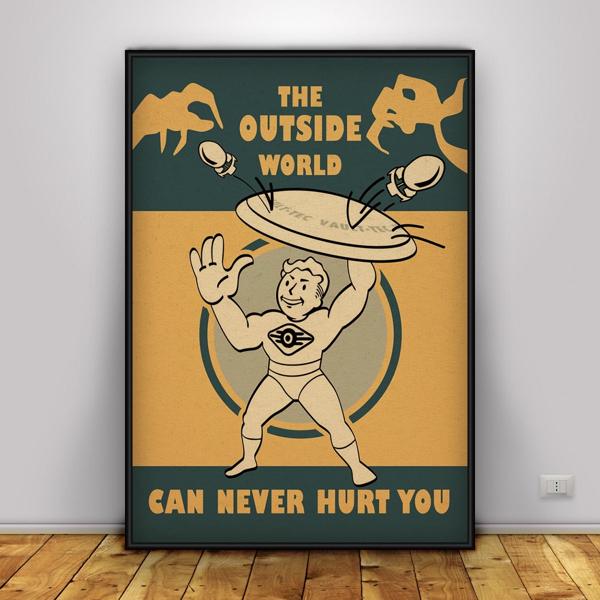 Vault Boy Game Poster Wall Art Wall Prints Home Decor Kraft Paper Print ...