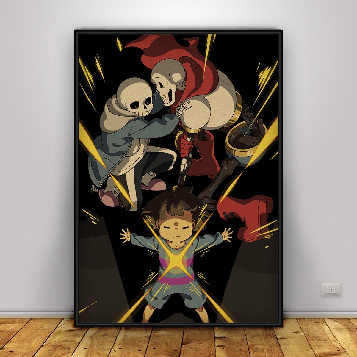 Undertale Game Poster Wall Art Wall Prints Home Decor Kraft Paper Print ...