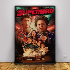 Superbad Poster Wall Art Wall Prints Home Decor Kraft Paper Print Gift ...