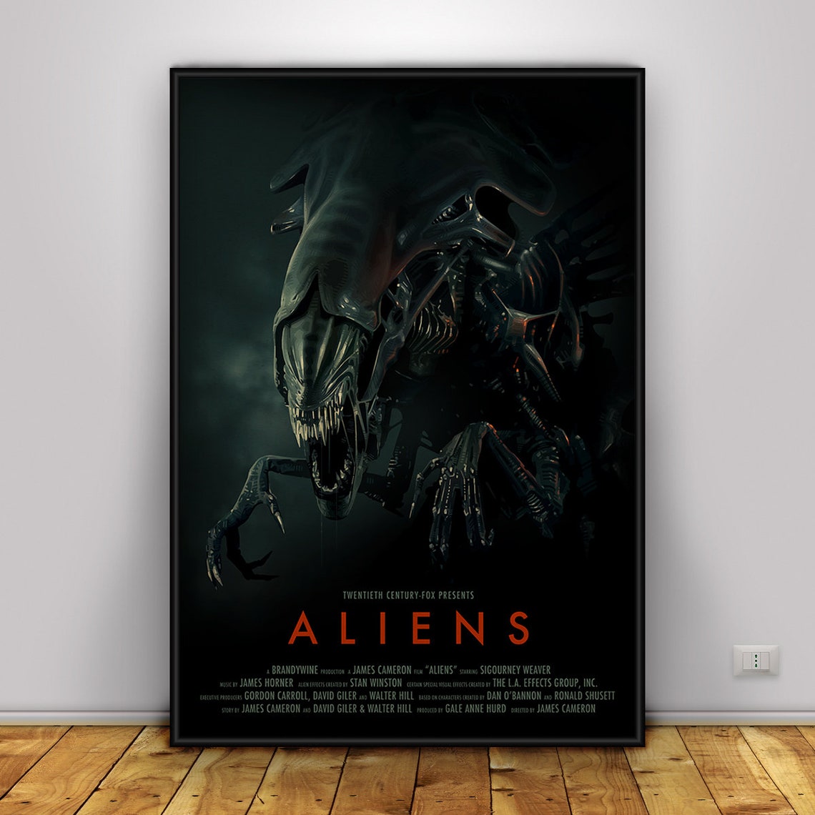 Alien Poster Wall Art Wall Prints Home Decor Kraft Paper Print Gift ...