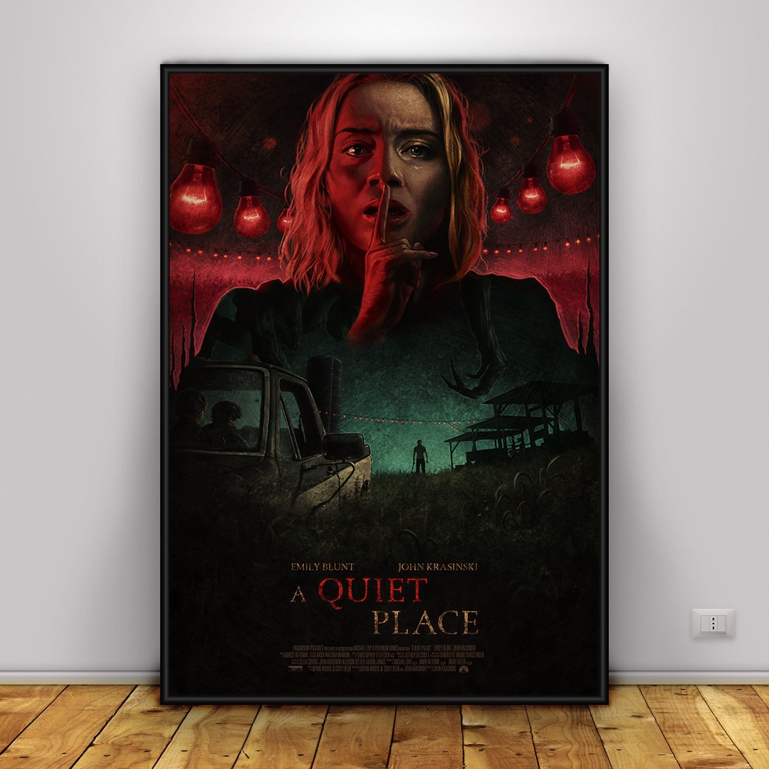 A Quiet Place Poster Wall Art Wall Prints Home Decor Kraft Paper Print ...