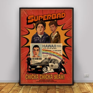 Superbad Poster Wall Art Wall Prints Home Decor Kraft Paper Print Gift ...