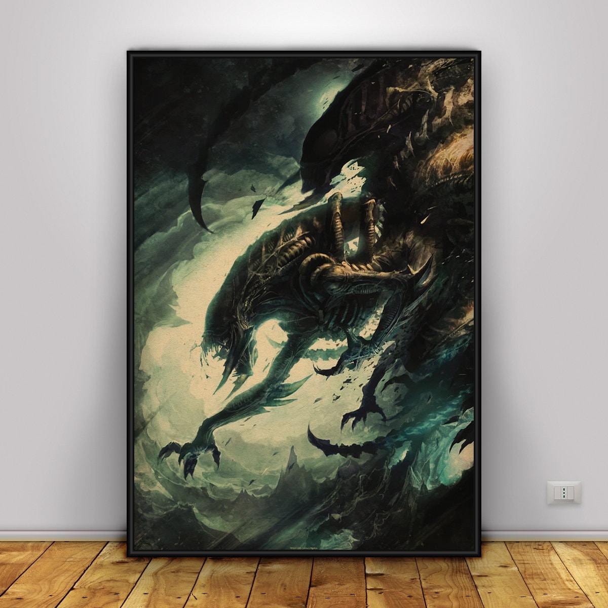 Alien Xenomorph Poster Wall Art Wall Prints Home Decor Kraft Paper ...