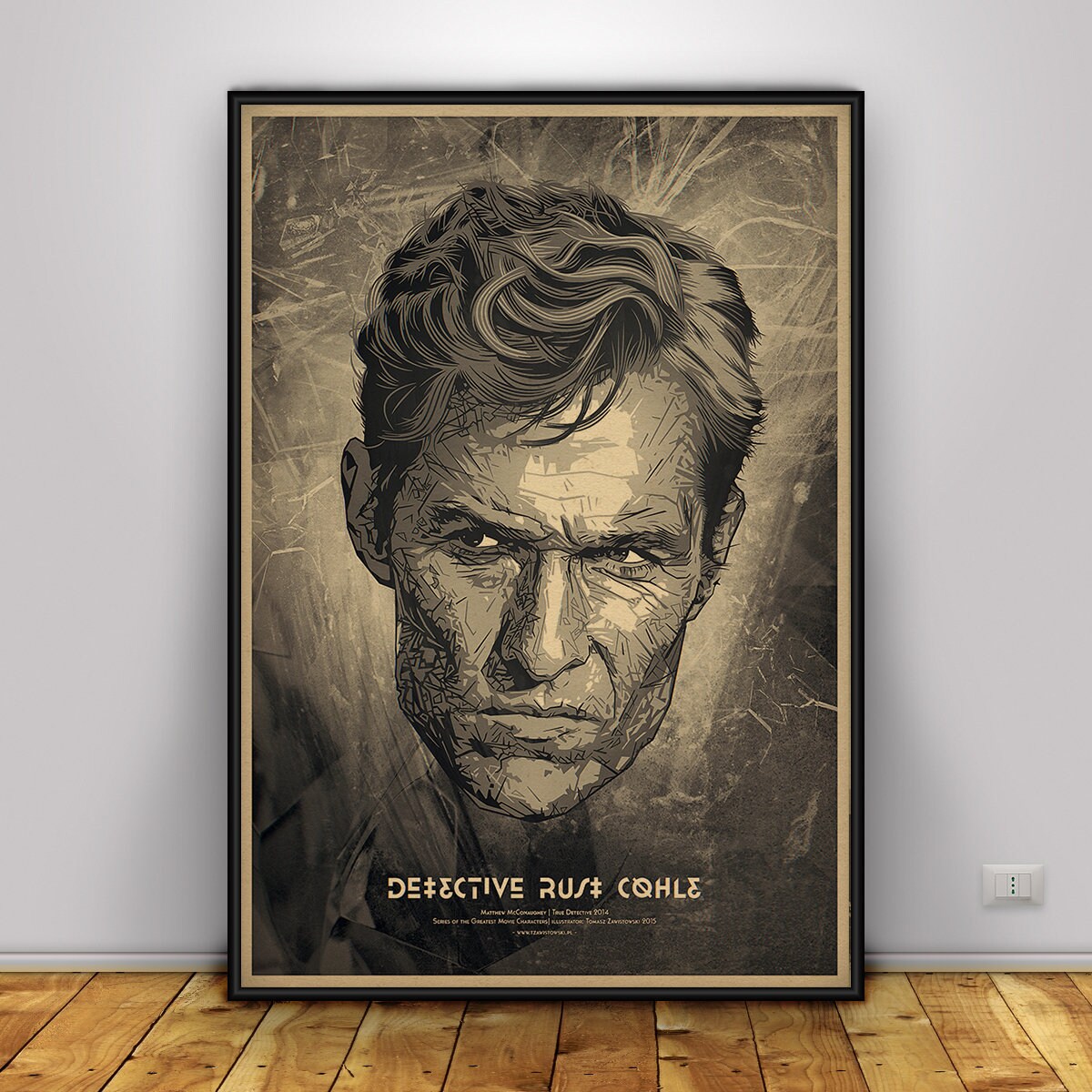 True Detective Poster Wall Art Wall Prints Home Decor Kraft Paper Print ...