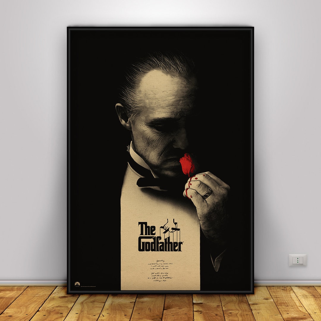 The Godfather Poster Wall Art Wall Prints Home Decor Kraft Paper Print ...