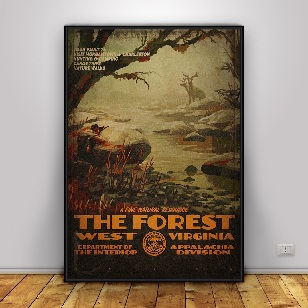 Fallout 76 Ads Game Poster Wall Art Wall Prints Home Decor Kraft Paper ...