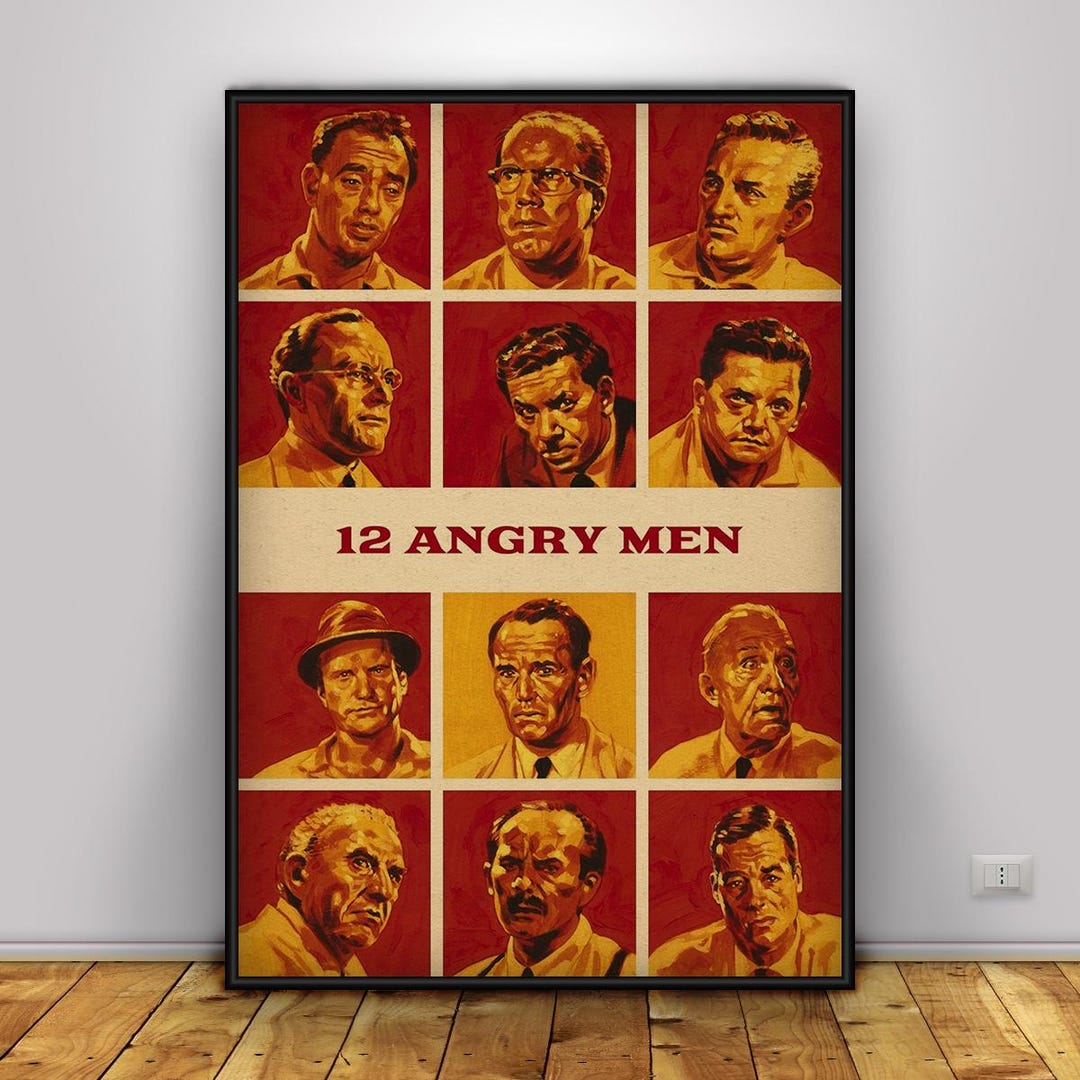 12 Angry Men Poster Wall Art Wall Prints Home Decor Kraft Paper Print ...
