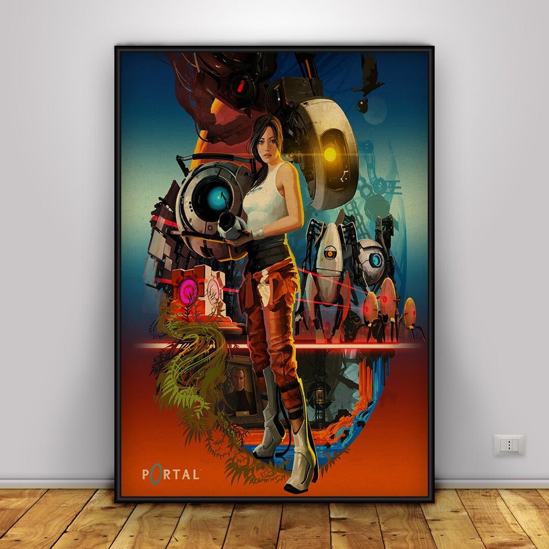 Portal Game Poster Wall Art Wall Prints Home Decor Kraft Paper Print ...