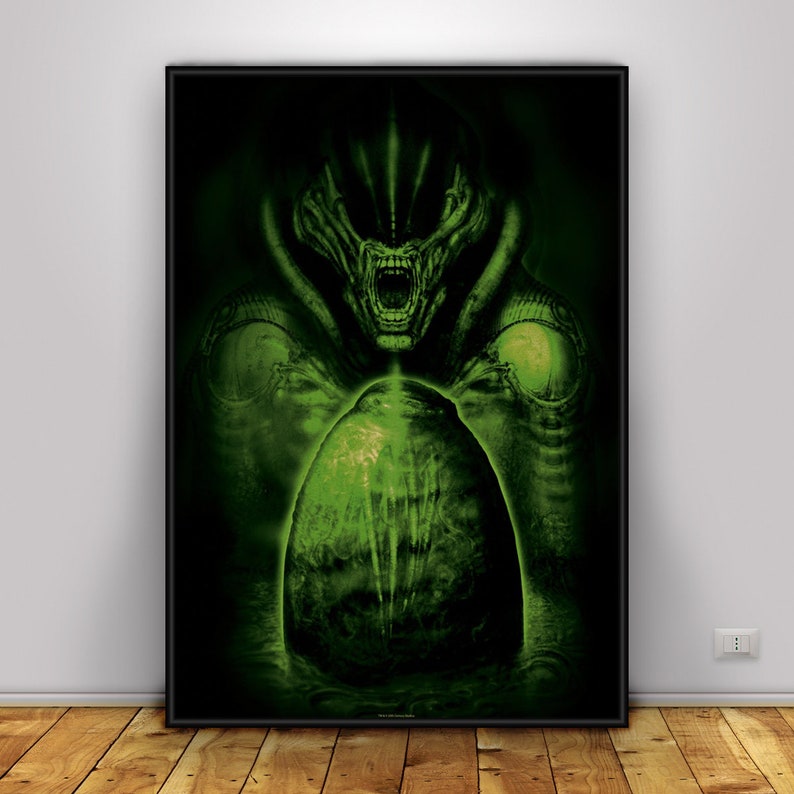 Alien Xenomorph Poster Wall Art Wall Prints Home Decor Kraft Paper ...