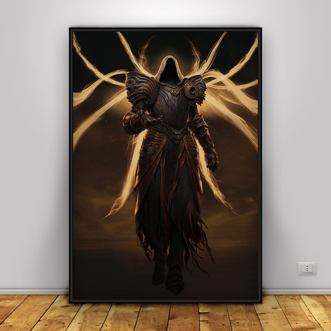 Diablo Game Poster Wall Art Wall Prints Home Decor Kraft Paper Print ...