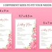 Romantic Wedding Menu Template | Printable Menu Card | Wedding Menu ...