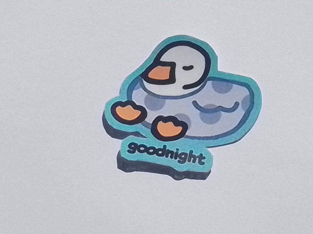 Goodnight Duck Sticker - Etsy