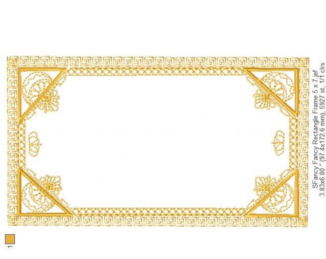 Sfancy Fancy Rectangle Frame 5 X 7 - Etsy