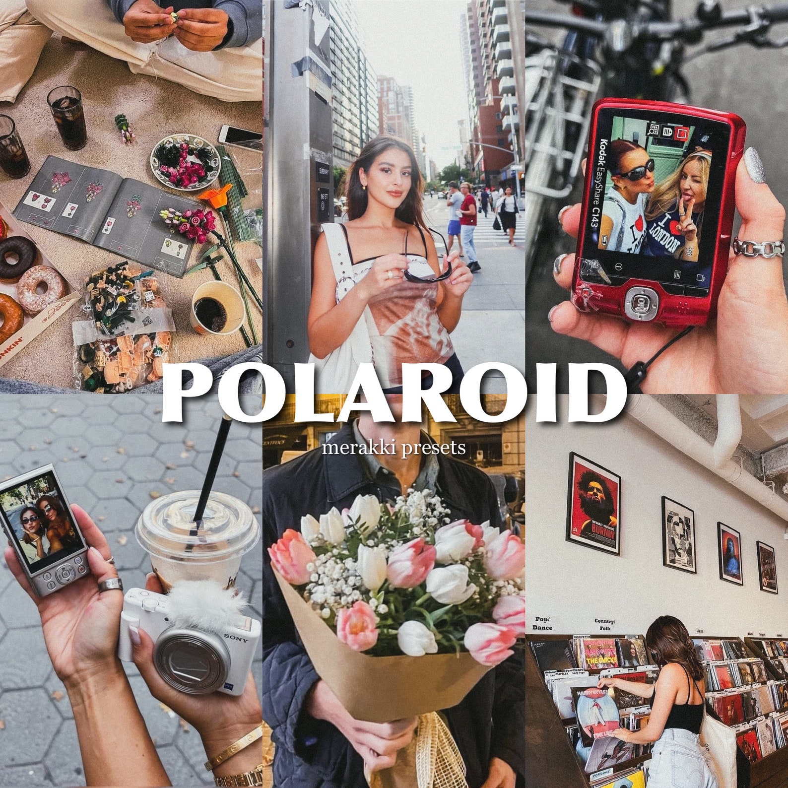Polaroid Camera Film Vintage Lightroom Mobile Preset, Aesthetic Preset ...