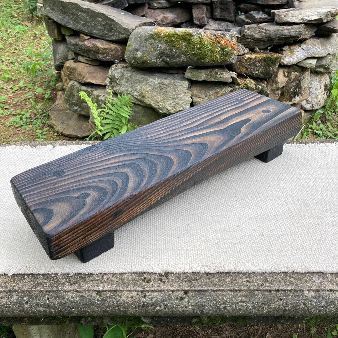 Rustic Dark Wood Riser - Etsy