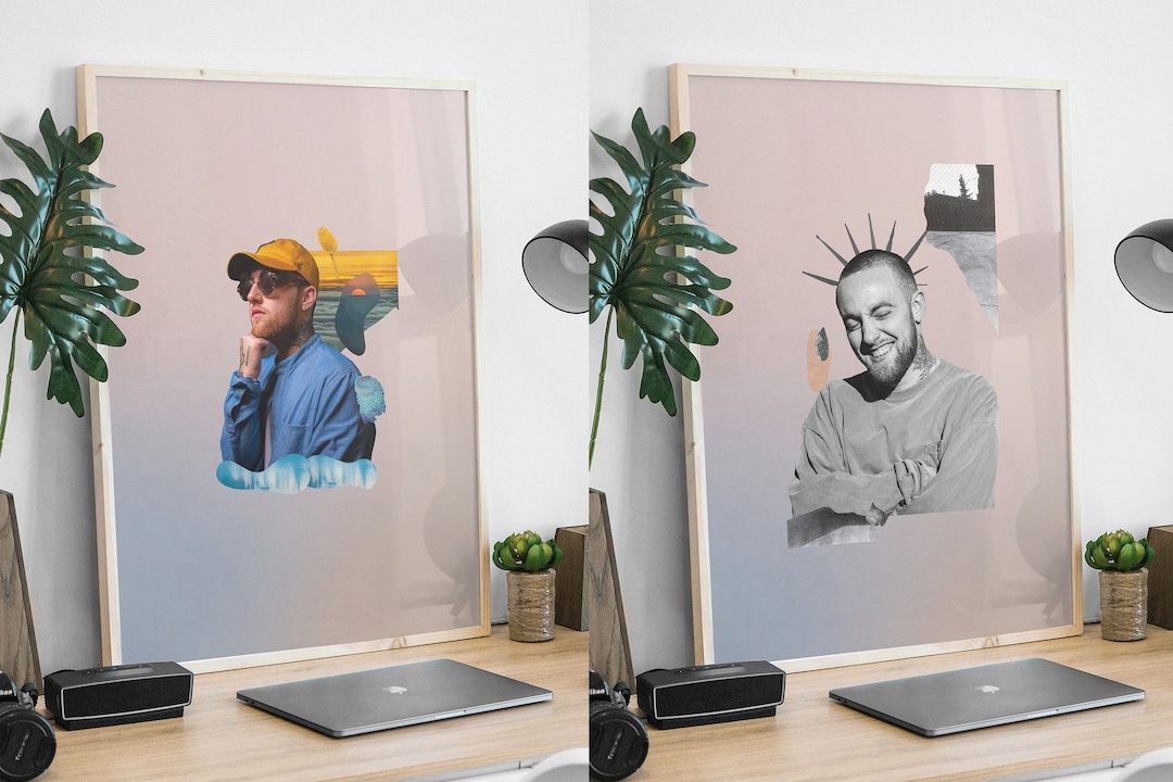 Set of Mac Miller Posters, Music Room Decor, Hip Hop Poster Print Set ...