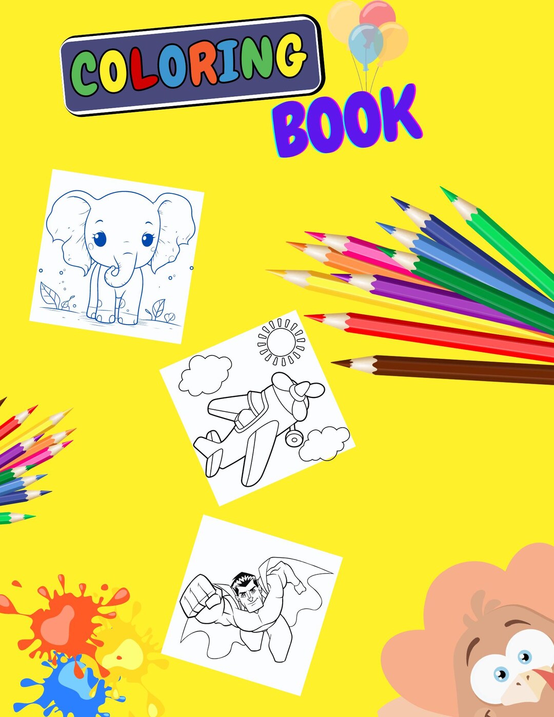 Little Artists' Coloring Book,17 Sheets/alphabet Letters Workbook for ...