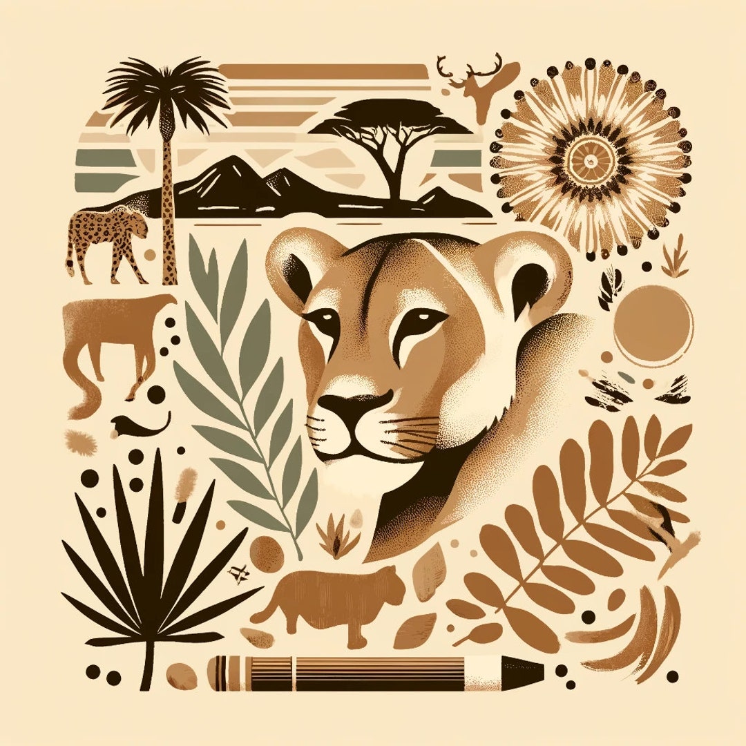 Design, Disruptive, Prints, Safari, Animals, Water, Abstract - Etsy