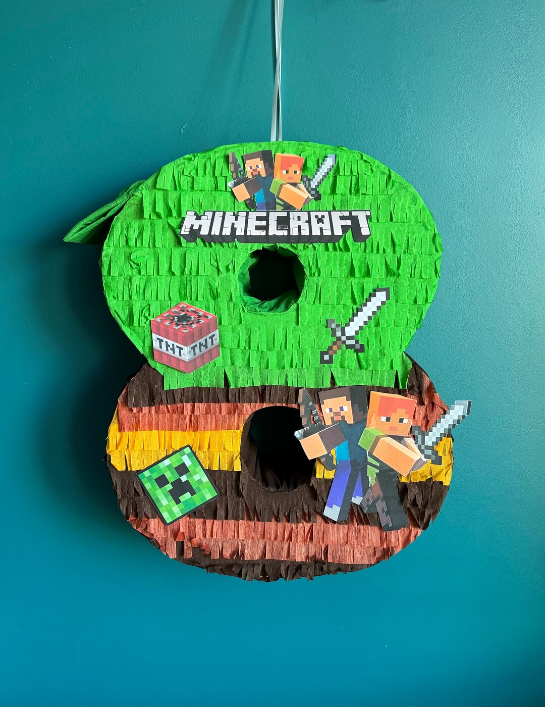 Minecraft Inspired Piñata - Etsy
