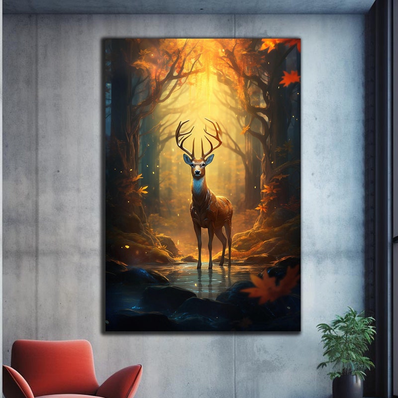 Deer Art Print - Etsy
