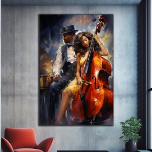 Jazz Wall Art, Tempered Glass Wall Art, Glass Printing, Glass Large ...