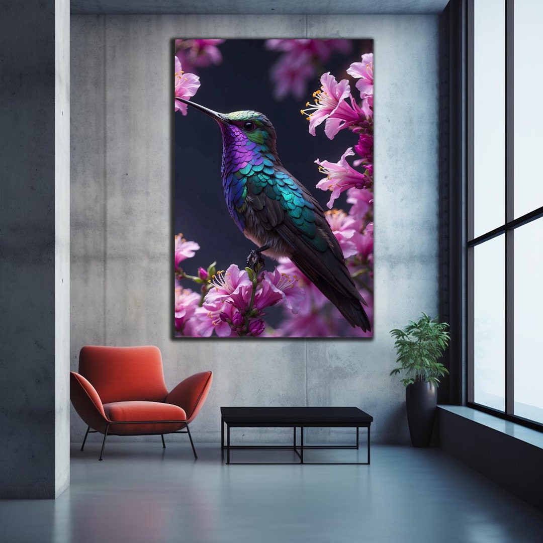 Humming Wall Decor, Tempered Glass Wall Art, Glass Wall Decor, Humming ...