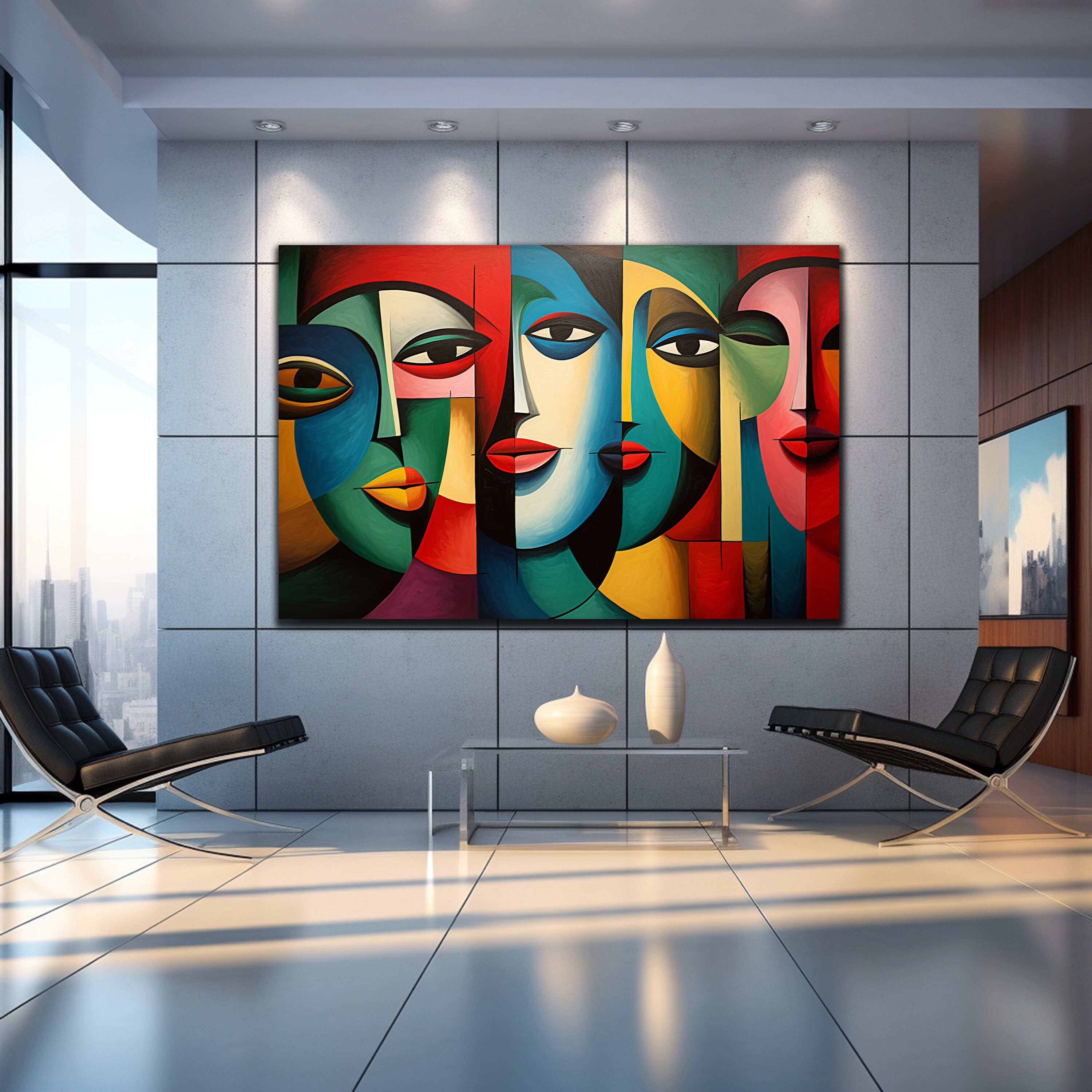 Pablo Picasso Wall Art, Tempered Glass Wall Art, Glass Printing, Large ...