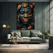 Abstract African Wall Art, Tempered Glass Wall Art,glass Printing,large ...