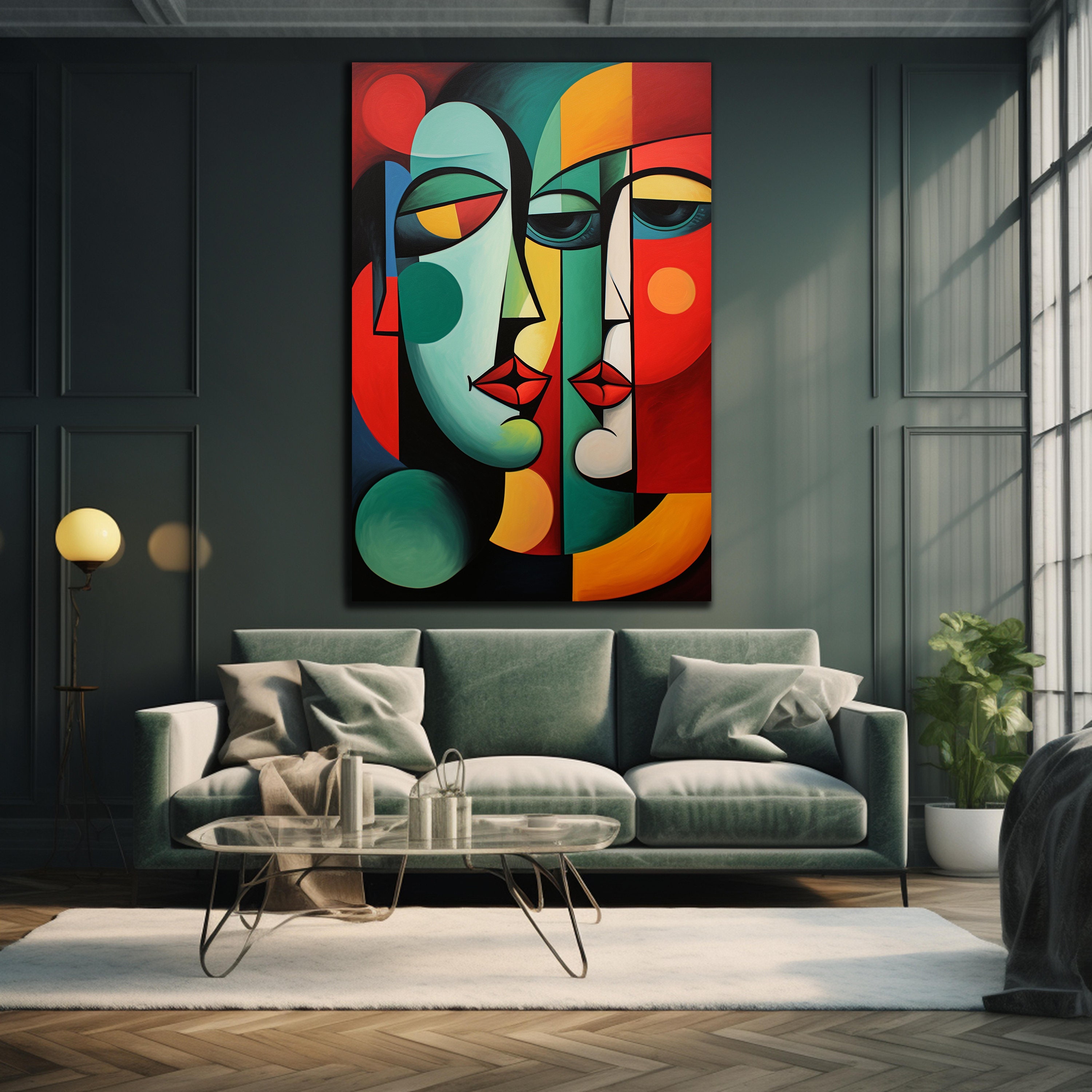 Pablo Picasso Wall Art, Tempered Glass Wall Art, Glass Printing, Large ...