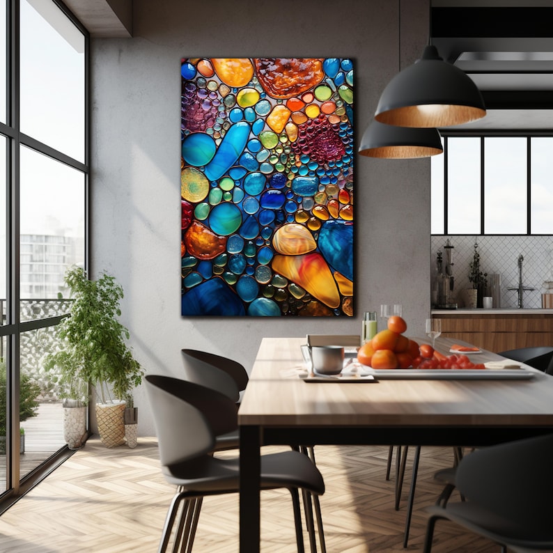 Stained Glass Print, Tempered Glass Wall Art, Glass Printing, Glass ...