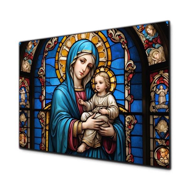 Abstract Virgin Mary - Etsy