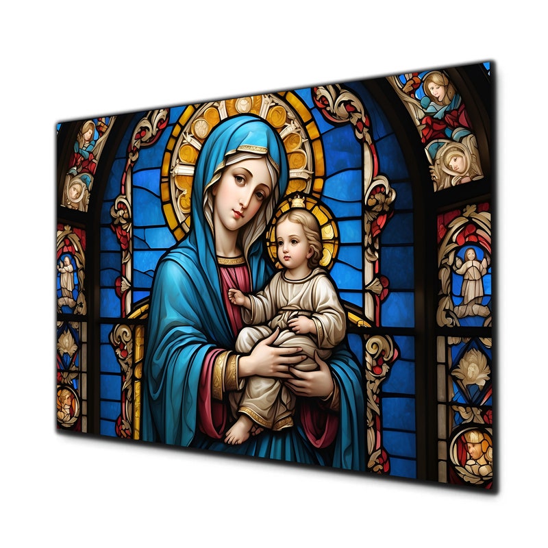 Abstract Virgin Mary - Etsy