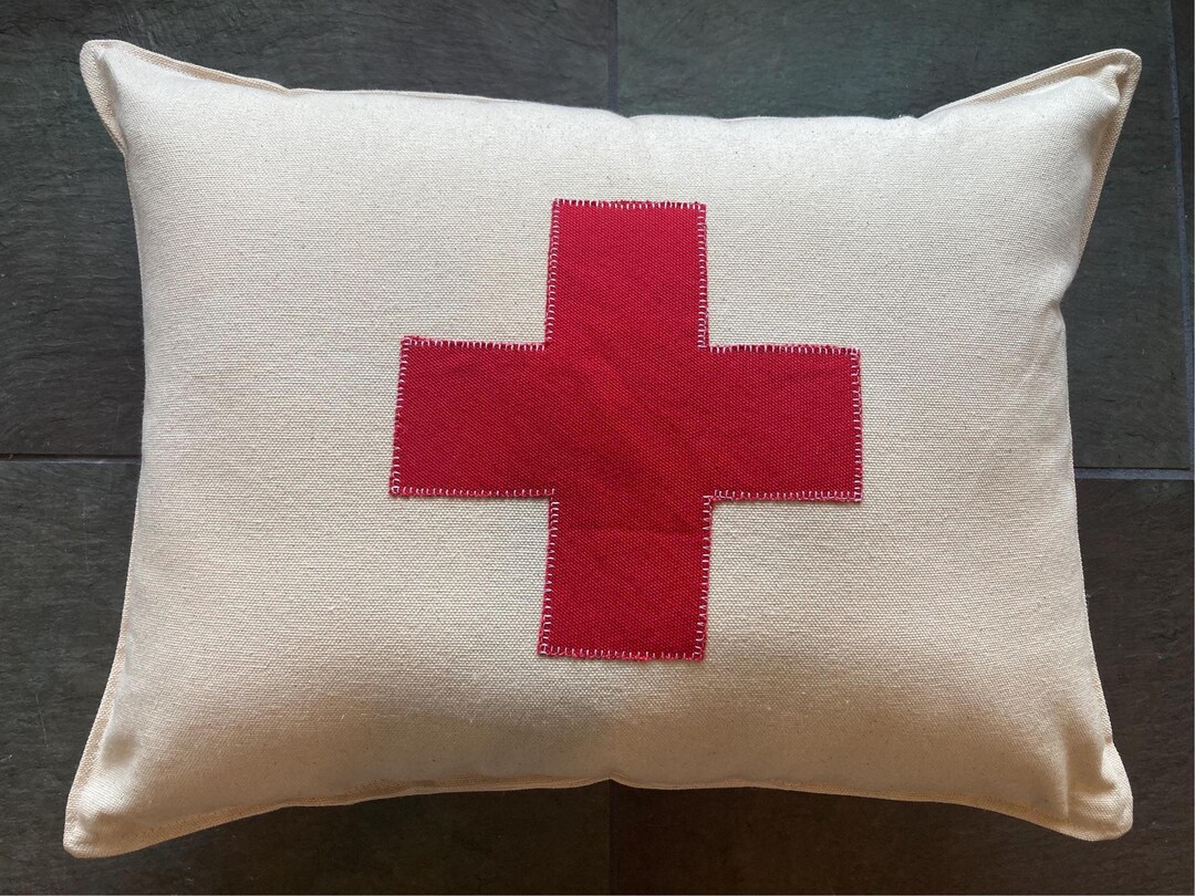 Rectangular Ski Patrol First Aid Swiss Cross Army Accent Pillow About ...